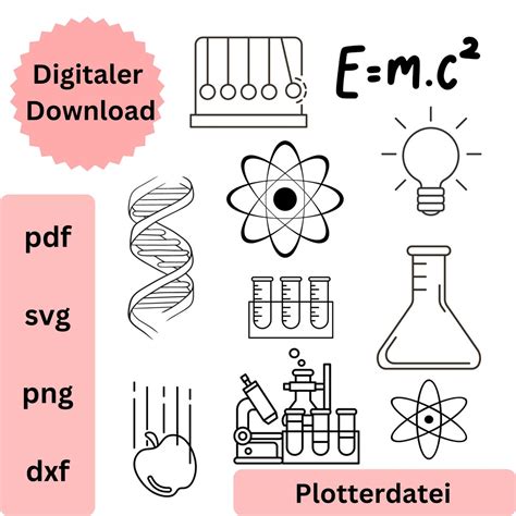 Plotter File Science Digital Download Etsy