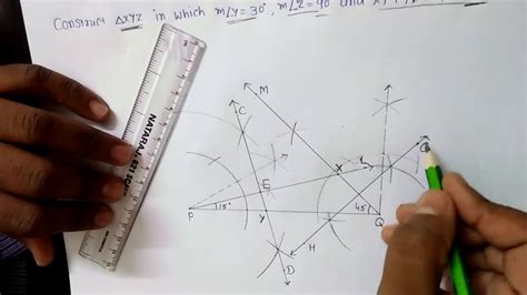 Construction Of Triangle Std YouTube