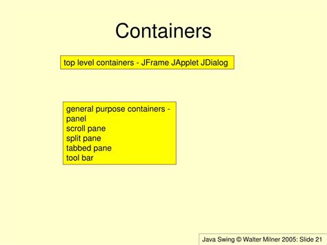 ppt java swing powerpoint presentation free download id 4184607