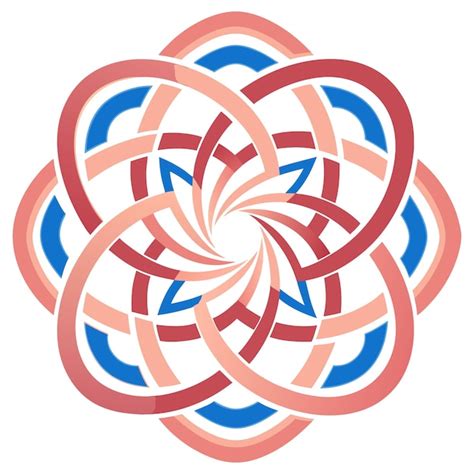 Abstract Wave Line Circle Vector Pattern Premium Ai Generated Vector