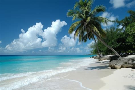 Brownes Beach Barbados Premium Ai Generated Image