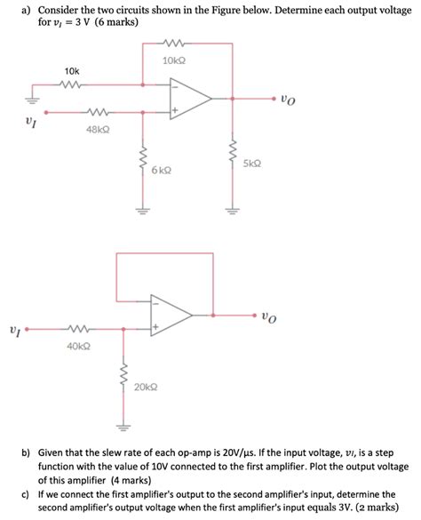 solved a consider the two circuits shown in the figure