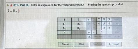 Solved 6 Problem 5 Consider Two Vectors Expressed In