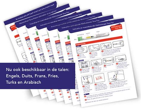 Methotrexaat Teva Pen In Zes Talen Beschikbaar Apothekersnieuws