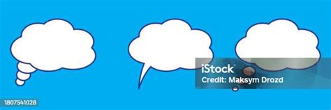 연설 또는 거품 빈 통신 클라우드를 생각합니다 벡터 디자인 요소입니다 0명에 대한 스톡 벡터 아트 및 기타 이미지 0명 검은색 공란 Istock