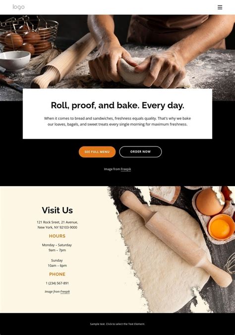 Best Bread Plus Pastries Html Code Example By Nicepage