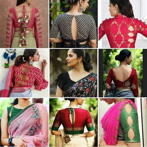 Blouse Neck Designs For Fancy Sarees