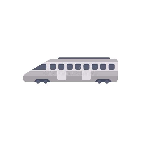 Modern High Speed Train Moving On Railway Track Stock Illustration Illustration Of Public