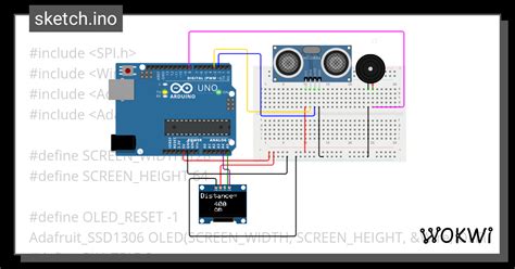 Project6hc Sr04 Oled Display Kornchawan 60808 Wokwi Esp32 Stm32