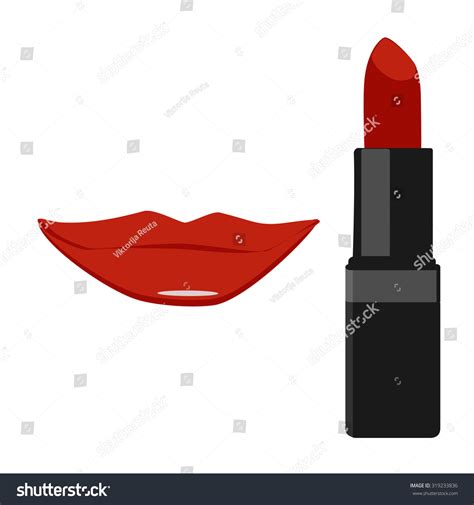 Red Lipstick Lips Kiss Red Lips Stock Illustration 319233836 Shutterstock