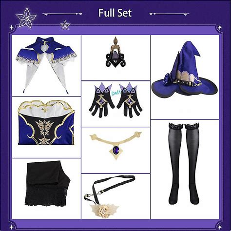 Game Genshin Impact Cosplay Halloween Amber Lisa Keqing Mona Cosplay Costume Wig Genshin Impact