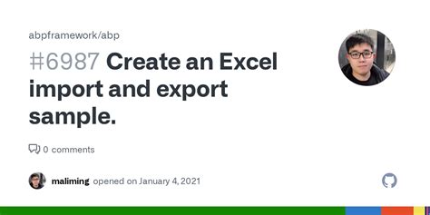 Create An Excel Import And Export Sample · Issue 6987 · Abpframework