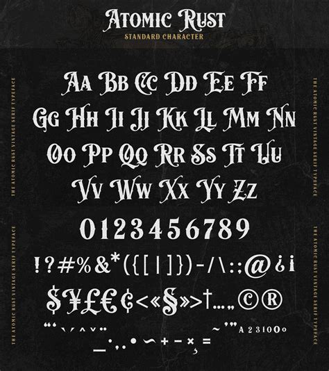 Atomic Rust Font Dafont Free