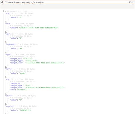 drupal 8 rest json integration with javascript droptica