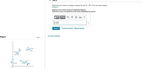 Solved Part A Referring To The Vectors In The Figure