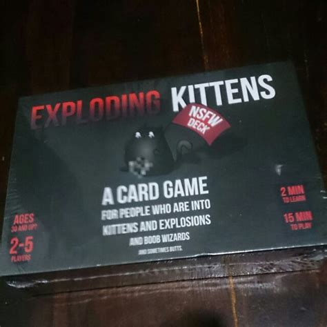 Exploding Kittens Card Game NSFW BNIB Hobbies Toys Toys Games On Carousell