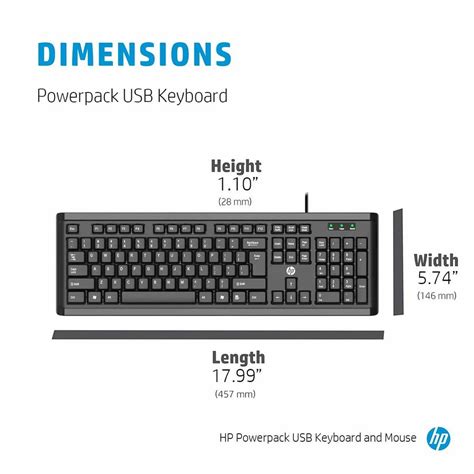 HP USB Wired Keyboard And Mouse Set Wired Powerpack Black Dynamic Deal At Rs 775 00