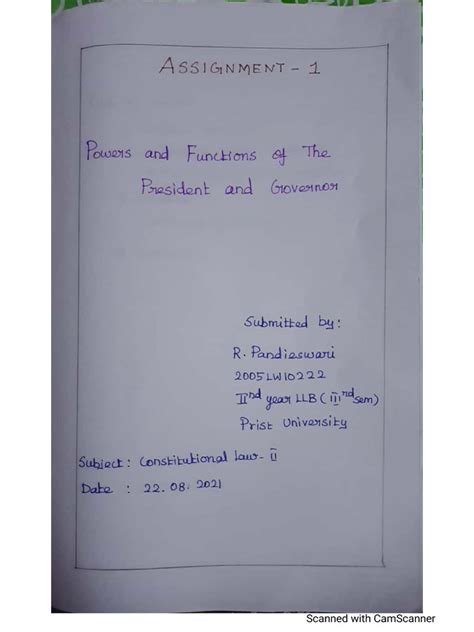 Constitutional Law Assignment 1 Pdf