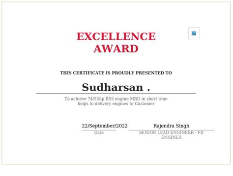 Sudharsan Selvaraj On Linkedin Excellenceaward