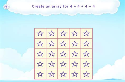 Model Repeated Addition Using Arrays Game Maths Games Splashlearn
