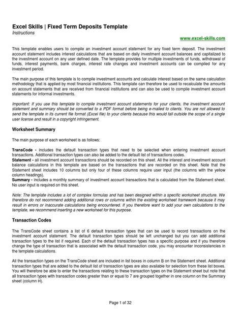 Fixed Deposit Sample Docshare Tips