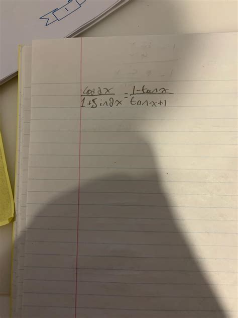 Can Someone Please Help Me Solve This Trigonometric Identity Ive