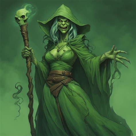 Dungeons And Dragons Green Hag 2 By Ravenjovan On Deviantart