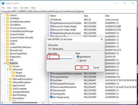 Guide Ungroup Icons On Windows Taskbar With A Registry Hack MiniTool Partition Wizard