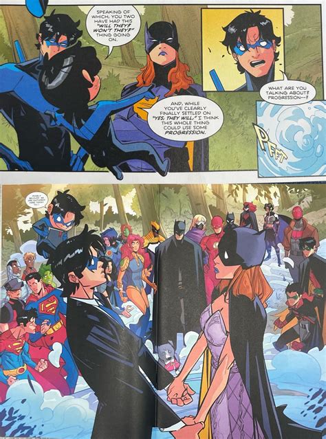 [comic Excerpt] Nightwings Imp Tries To Get Him And Batgirl Married