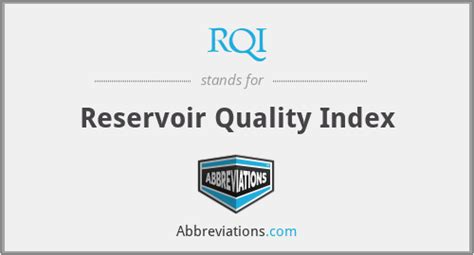 What Is The Abbreviation For Reservoir Quality Index