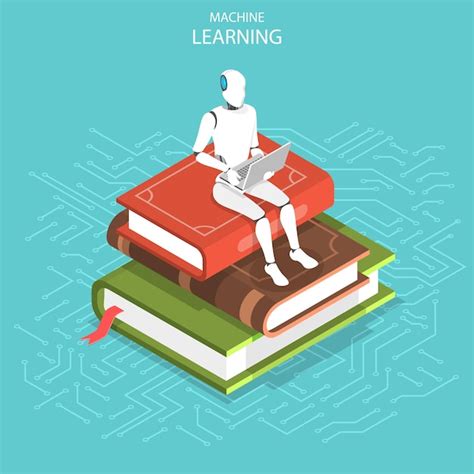 Premium Vector Isometric Flat Vector Concept Of Machine Learning Ai