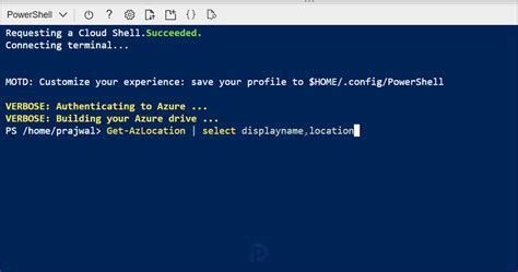 List All Azure Regions Using Powershell Azure Cloud Shell