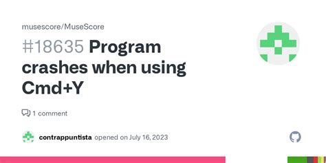 Program Crashes When Using Cmdy · Issue 18635 · Musescoremusescore · Github