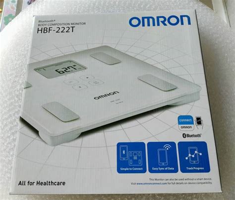 Omron Body Composition Monitor เครื่องวัดดัชนีมวลกาย Omron รุ่น Hbf 222t เชื่อมต่อผ่านแอพใน