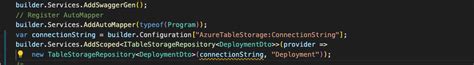 C How Do Configure Azure Table Storage In Local Docker Container Stack Overflow