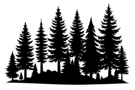 Pine Tree Svg Forest Svg Graphic By Creative Art Creative Fabrica