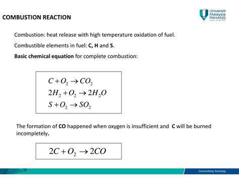 Equation For Combustion