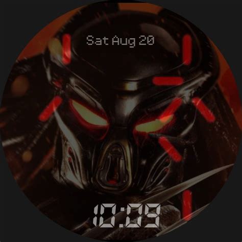 Predator Countdown Mask • Watchmaker The Worlds Largest Watch Face Platform
