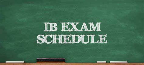 IB May Exam Schedule Brent International Babe Subic