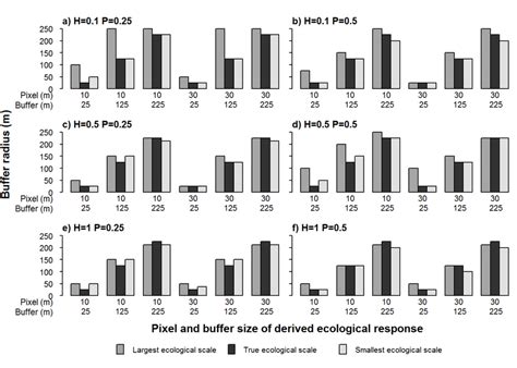 13 Comparison Of Buffer Radii Y Axis For The Largest Smallest And