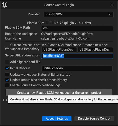 Unity Version Control Formerly Plastic Scm Plugin For Unreal Engine