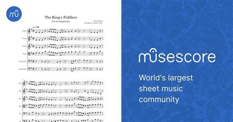 The Kings Fiddlers Strings Version Sheet Music For Violin Viola