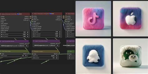 一键生成毛绒绒方块造型ai图标comfyui工作流模板预设下载 Ai资源网 一键生成毛绒绒方块造型ai图标comfyui工作流模板预设下载 Ai资源网