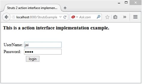 Struts2 Action Interface