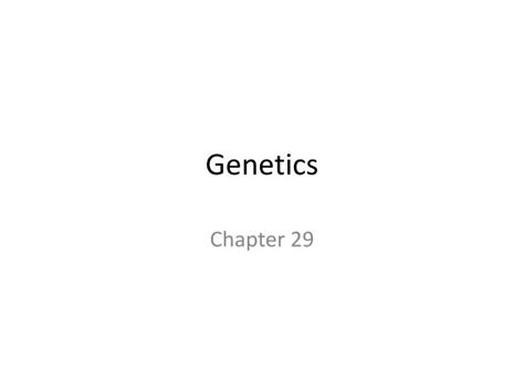 PPT Genetics PowerPoint Presentation Free Download ID