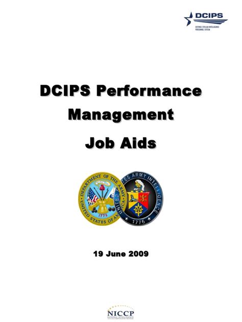 Dcips Performance Management Job Aids Pdf Intelligence Analysis