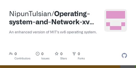 GitHub NipunTulsian Operating System And Network Xv An Enhanced Version Of MIT S Xv