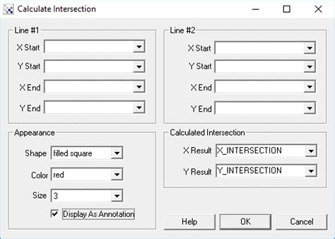 Calculate Intersection