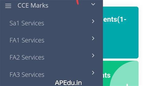 Formative Assessments FA Summative Assessments SA Marks Entry Window