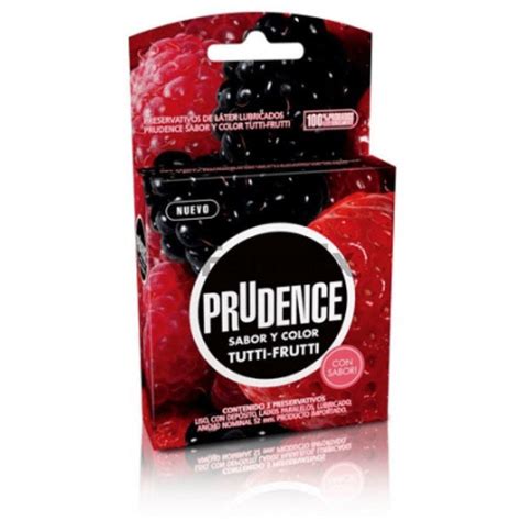 Preservativo Prudence Sabor Y Color Tuti Fruti X 3 Unidades